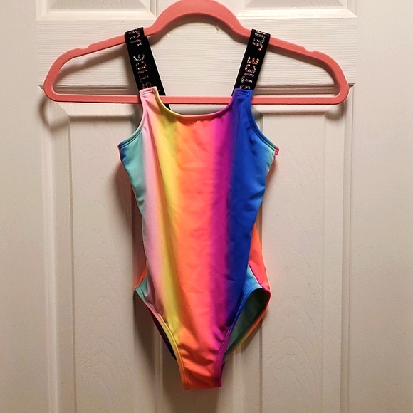 Justice | Swim | Girls Justice One Piece Rainbow Bathing Suit | Poshmark